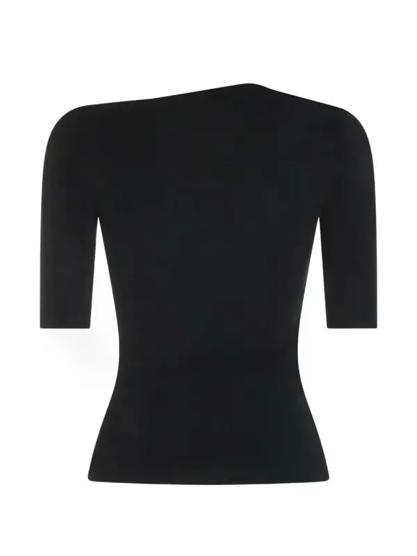 MAISON MARGIELA Cotton Ribbed Cut-out T-shirt