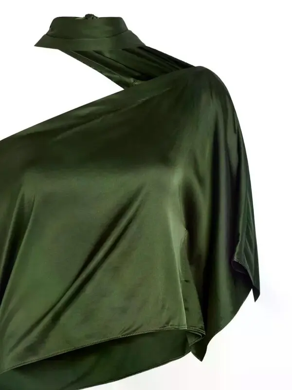 Alice + Olivia Rita One-shoulder Draped Top