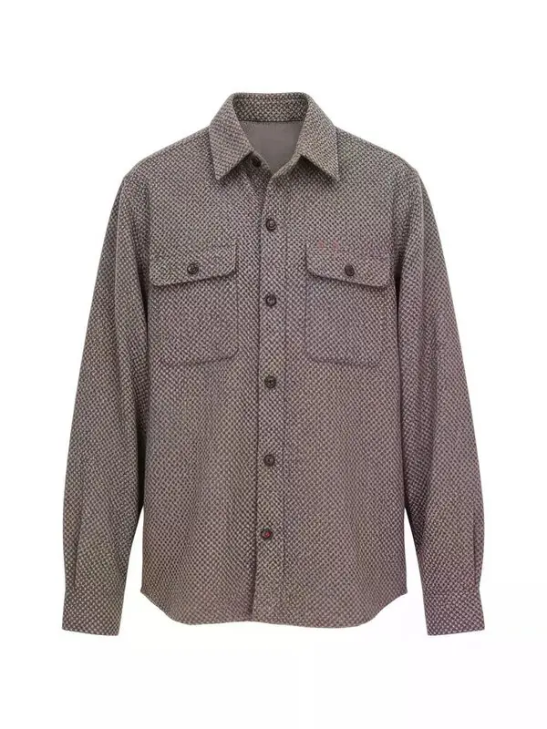 Isaia Button-flap Pocket Shirt