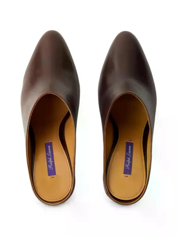 Ralph Lauren Ashtyn Leather Heeled Mules