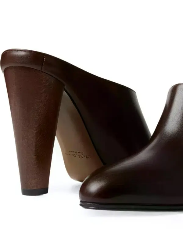 Ralph Lauren Ashtyn Leather Heeled Mules