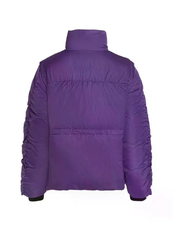 Karl Lagerfeld Ruched Detail Puffer Jacket