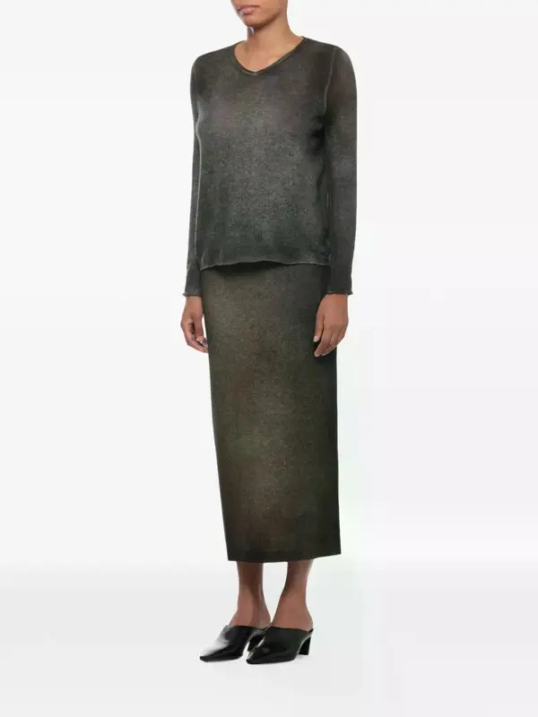 Avant Toi V-neck Cashmere Sweater - Green
