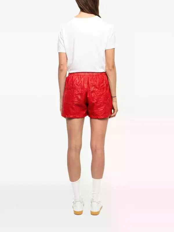 Zadig&Voltaire Pax Crinkled-leather Shorts