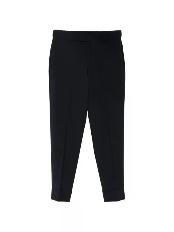 BERWICH Cropped Turn-up Trousers - Blue