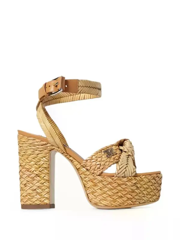 Casadei Braided Knot Sandals - Neutrals