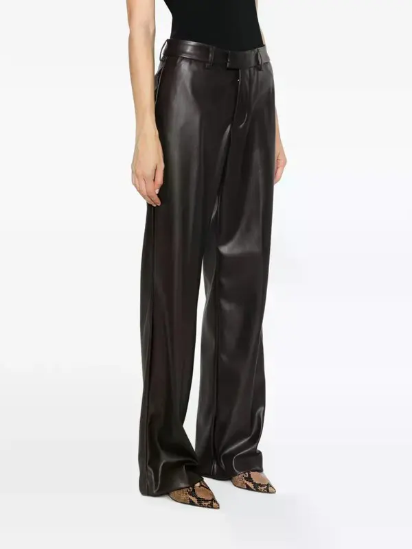 BERWICH Faux-leather Wide-leg Trousers