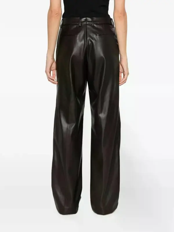 BERWICH Faux-leather Wide-leg Trousers