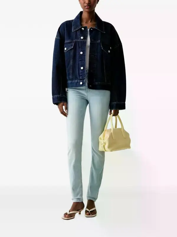 Guess Crystal-embellished Logo-patch Jeans