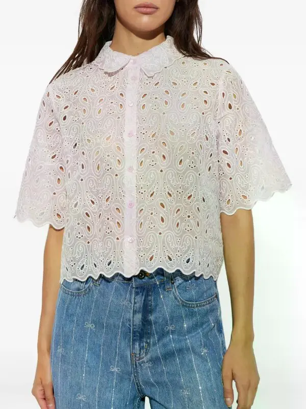 FRAME Paisley Eyelet Shirt