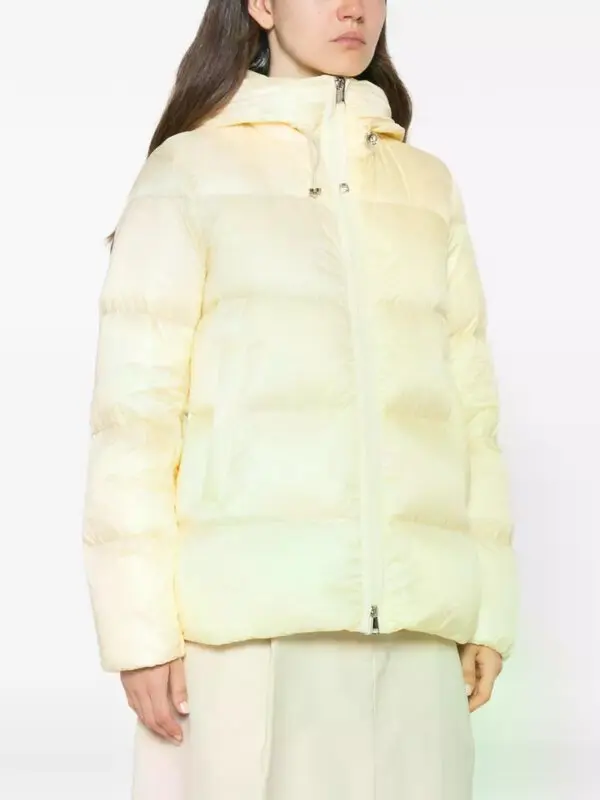 Moncler Serittes Hooded Quilted Jacket - Yellow