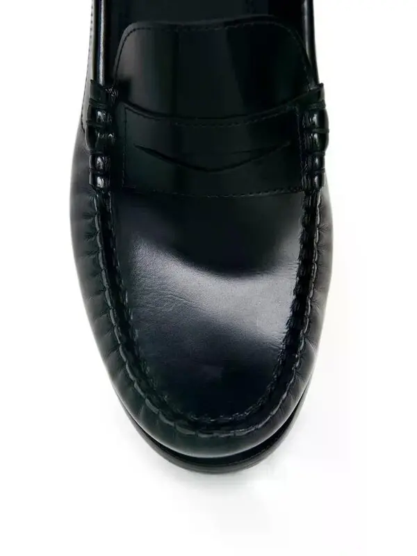 ALOHAS Rivet Leather Penny Loafers