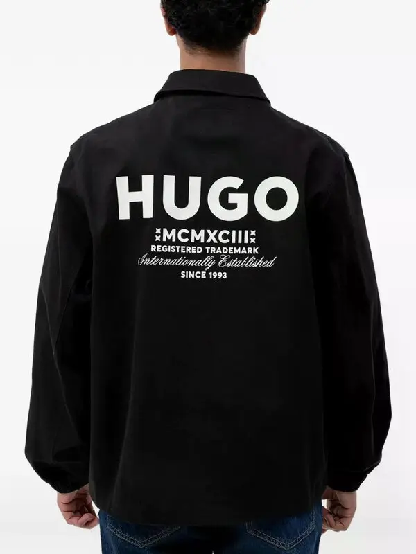 Hugo Logo-print Button-up Jacket