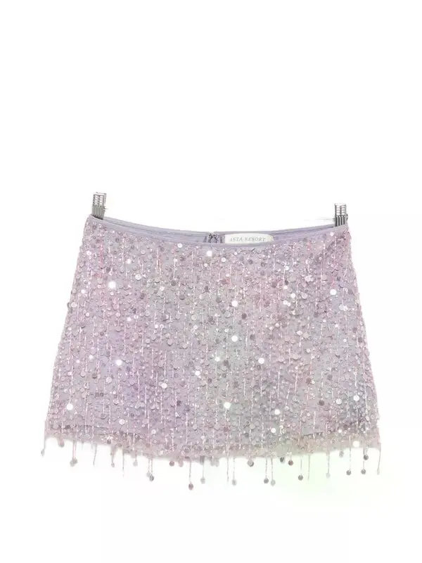 ASTA RESORT Yasmin Hand-beaded Skirt - Purple