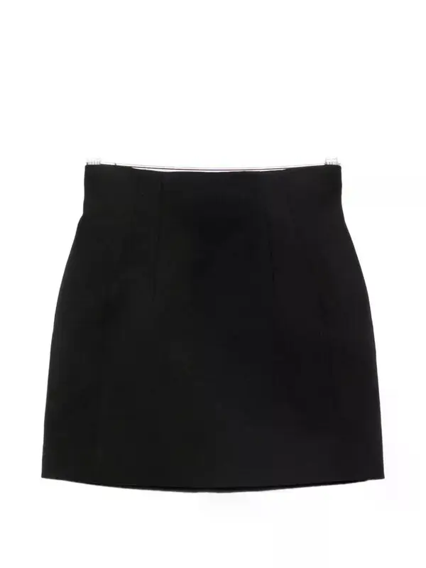 MUGLER High-waisted Mini Skirt - Black