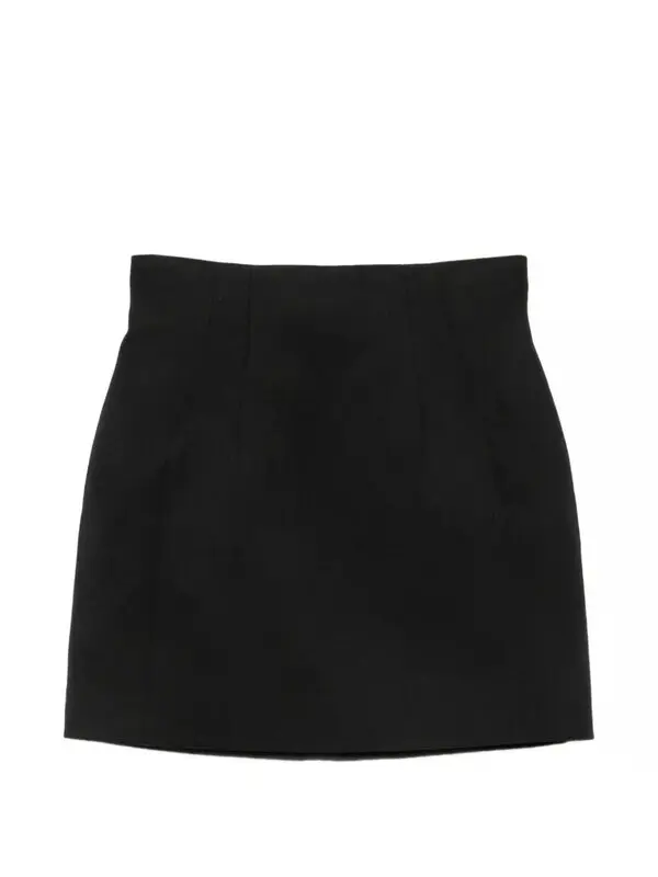 MUGLER High-waisted Mini Skirt - Black