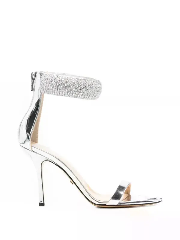 Mach & Mach She's A Lady Heeled Sandals - Silver