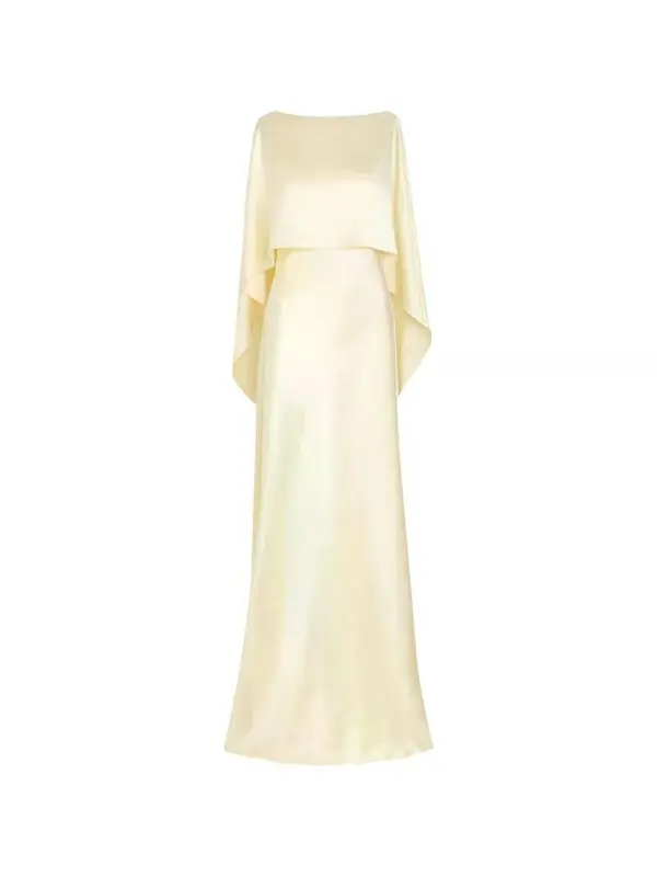 HEIRLOME Maxi Cape-effect Satin Gown