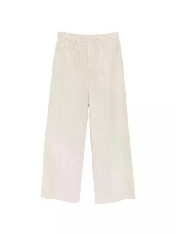 Brunello Cucinelli Wide-leg Corduroy Trousers - Neutrals