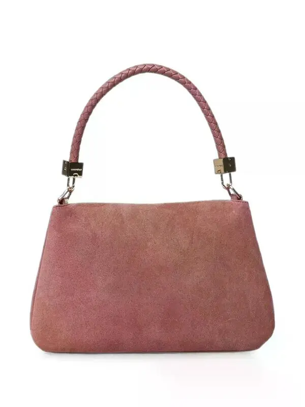 COCCINELLE Tiggy Suede Braided-handle Tote Bag - Pink