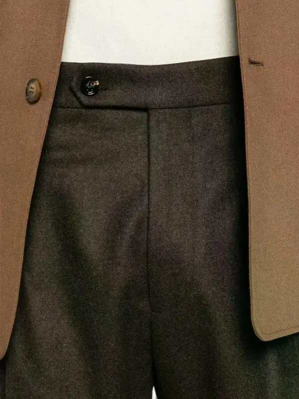 BERWICH Pleated Wool Trousers