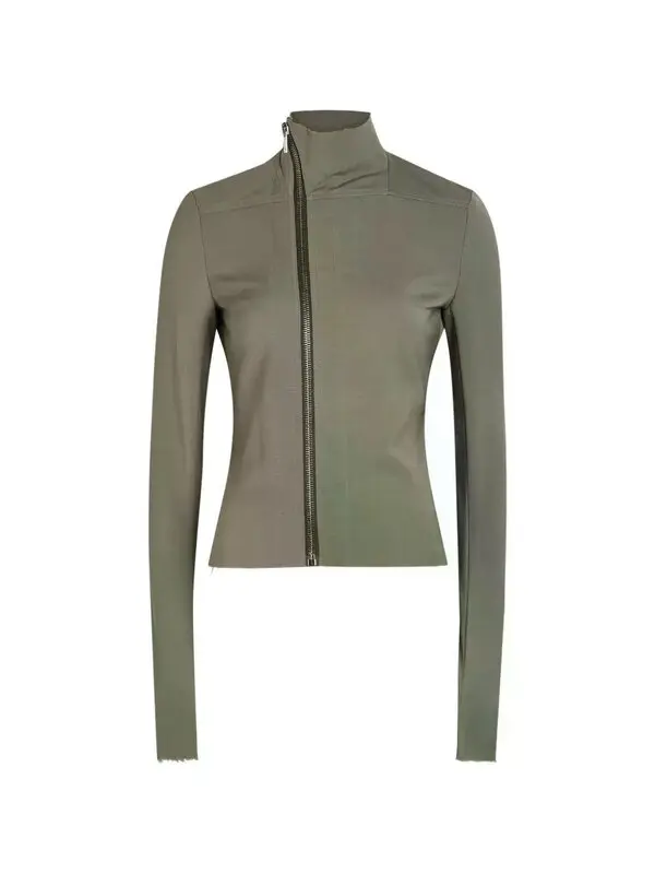 Rick Owens Asymmetric-zip High-neck Jacket
