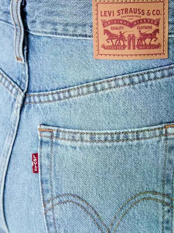 LEVI'S Logo-patch Straight-leg Jeans