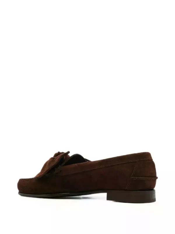 Hereu Bow-detail Suede Loafers