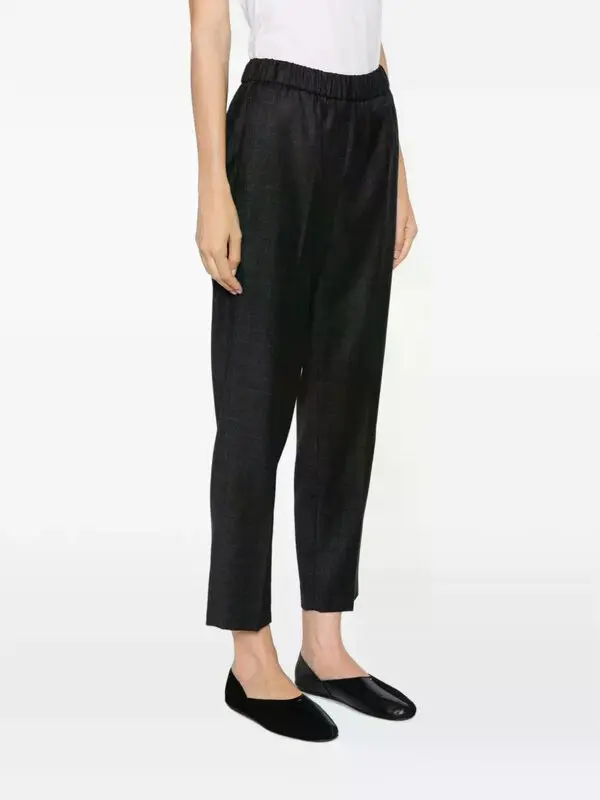 Peserico Check-pattern Elasticated-waistband Trousers