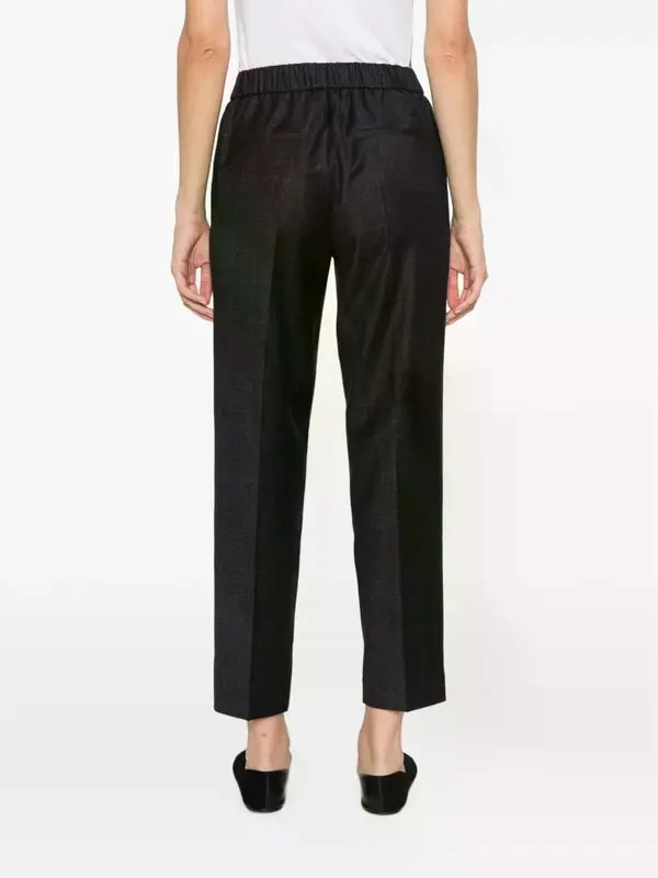 Peserico Check-pattern Elasticated-waistband Trousers