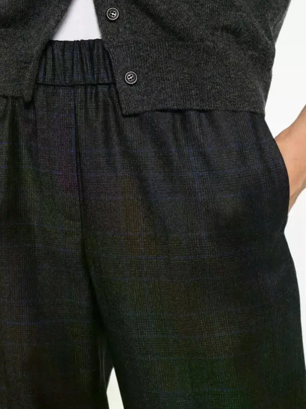 Peserico Check-pattern Elasticated-waistband Trousers