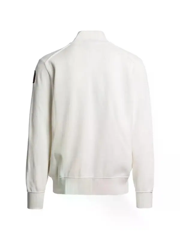 PARAJUMPERS Basic Scoe Half-zip Sweater - White