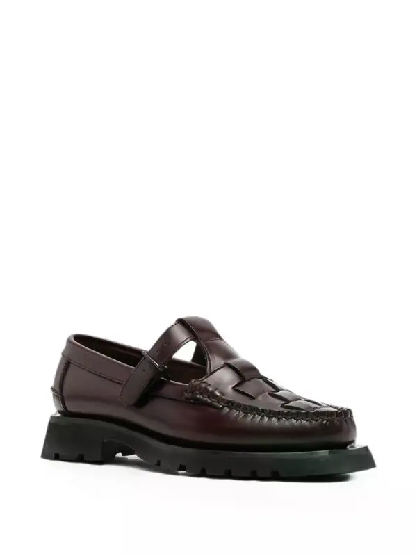 Hereu Woven Buckle-fastening Loafers