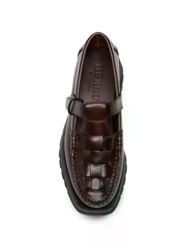 Hereu Woven Buckle-fastening Loafers