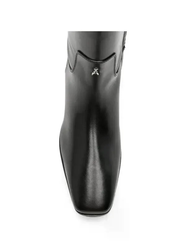 Patrizia Pepe Logo-plaque Square-toe Boots