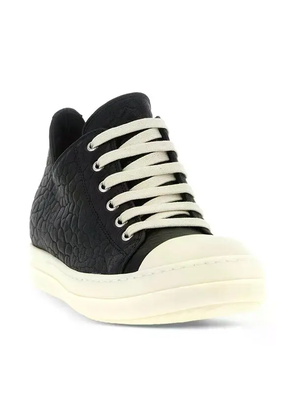 Rick Owens Python-effect Leather Sneakers