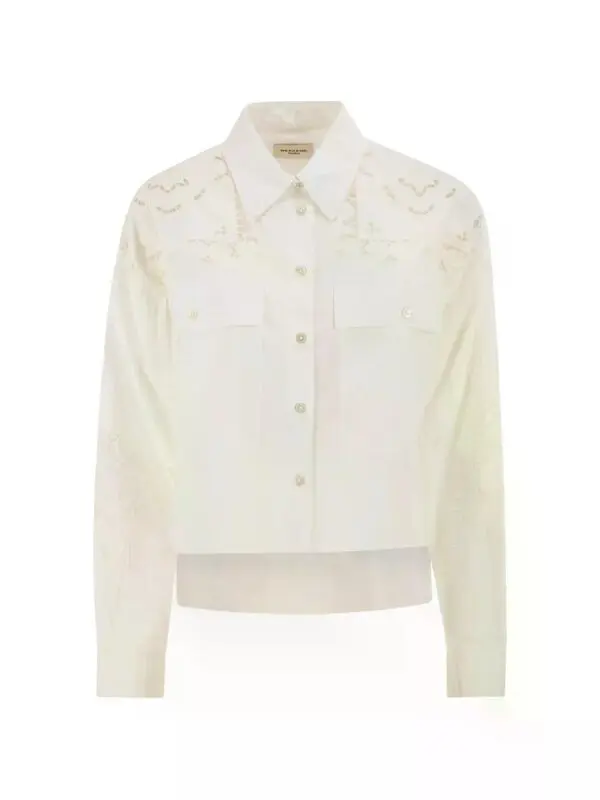 Max Mara Broderie Anglaise-embroidered Shirt - White