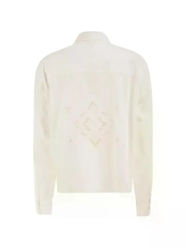 Max Mara Broderie Anglaise Embroidered Shirt