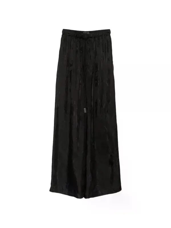 ANN DEMEULEMEESTER Paisley Jacquard Drawstring Trousers - Black