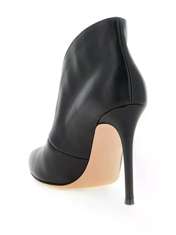 GIANVITO ROSSI Vamp Peep-toe Stiletto Pumps - Black