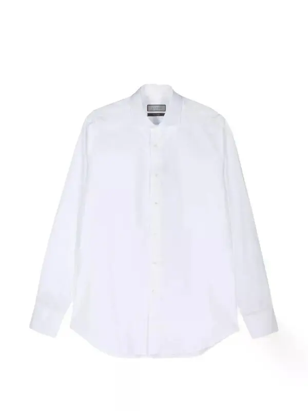Canali Spread-collar Button-up Shirt
