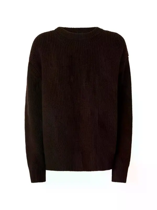 Pinko Ribbed-knit Wool Sweater - Brown