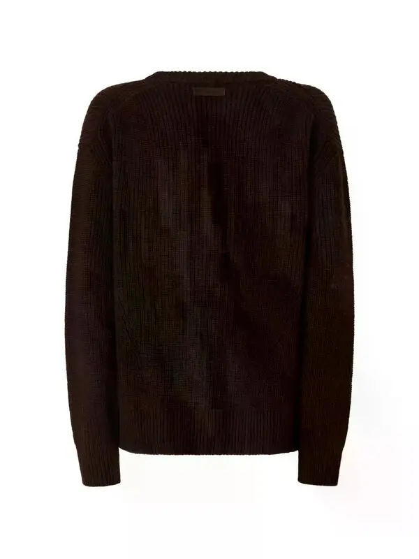 Pinko Ribbed-knit Wool Sweater