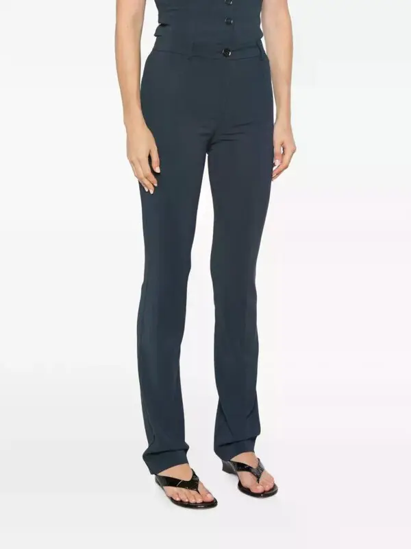 Patrizia Pepe Button-fastening Slim-fit Trousers