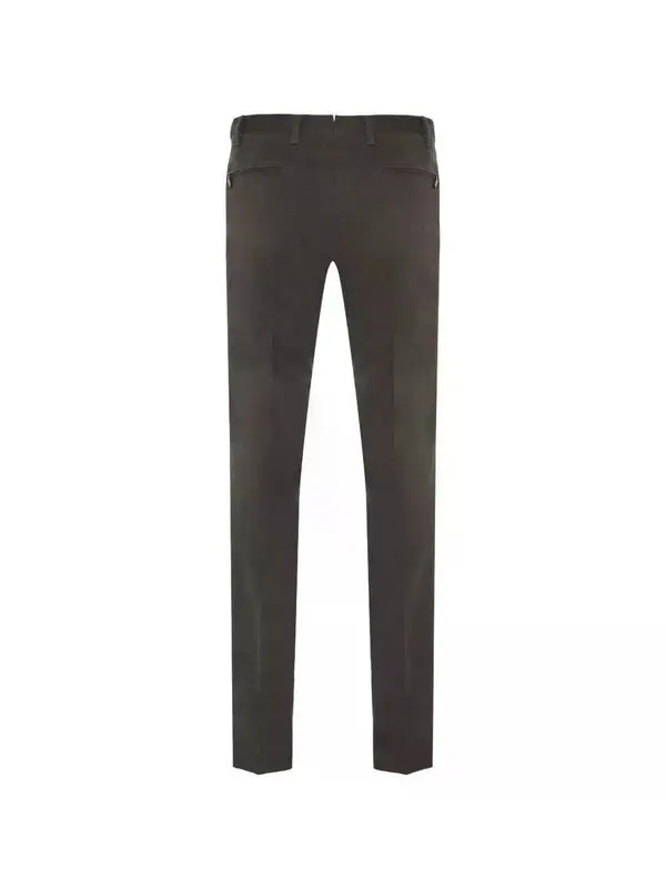 Corneliani Pressed-crease Straight-leg Trousers - Brown