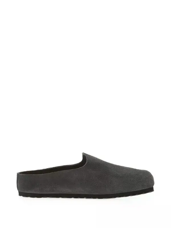BIRKENSTOCK Amsterdam Suede Slides - Grey