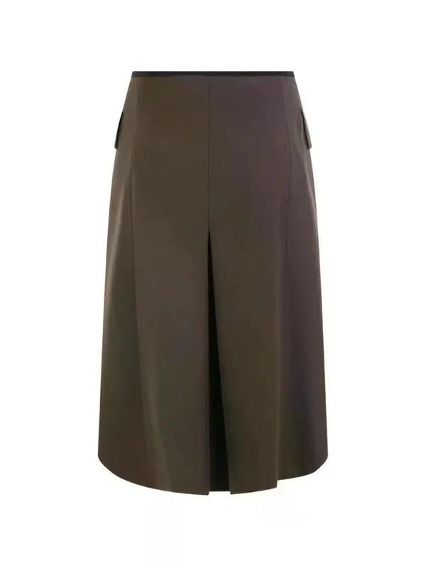 Ter Et Bantine Button-fastening Pleat-detail Midi Skirt
