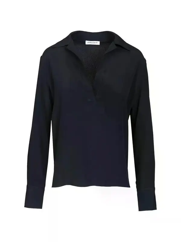 AL DUCA D’AOSTA 1902 V-neck Silk Blouse