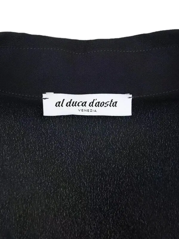 AL DUCA D’AOSTA 1902 V-neck Silk Blouse