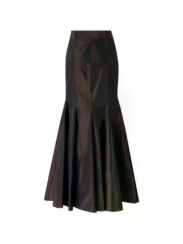 Pinko Long Taffeta Mermaid Skirt - Brown